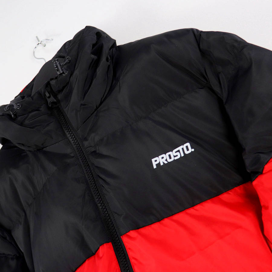 Kurtka Zimowa Prosto Winter Adament Split Czarno- Czerwona | Ubrania \ Kurtki \ Zimowe - 4elementy