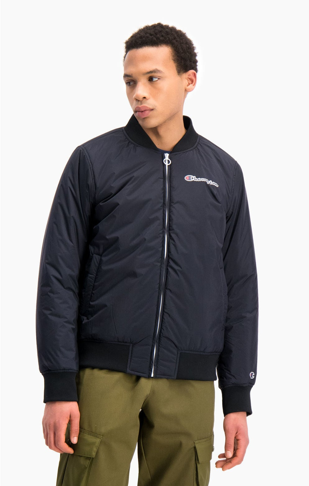 Kurtka Champion SCRIPT LOGO BACK BOMBER JACKET- 4elementy